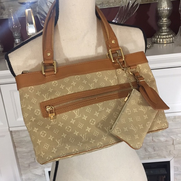 Louis Vuitton | Bags | Louis Vuitton Beige Mini Lin Lucille Pm | Poshmark